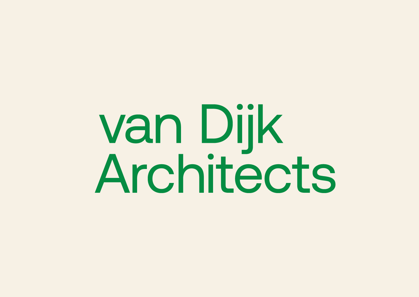 van Dijk Architects | Grandson. A Design Studio